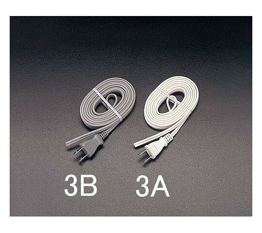 ●定格容量：12A125V(1.25mm2×2心)●コード長：3m●カラー：グレー●コード品番／EA940AA-3B