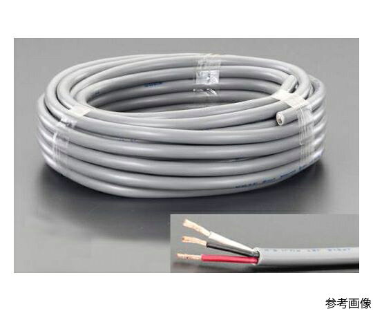 ●定格容量：14A　300V（1.25mm2×3心）●コード長：20m●カラー：グレー●外径：7.8mm
