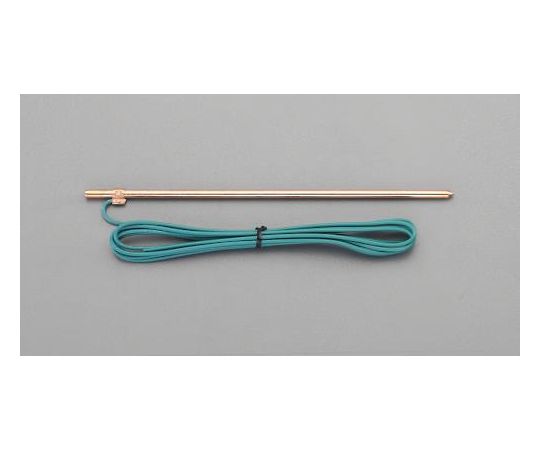 ●単一式（上部）アース棒●参考種別：D種●サイズ：直径7×300mm●銅被覆厚：4/7μ●リード線サイズ：IV1.6mm2×3000mm●材質：銅被鋼棒（鉄心（銅メッキ））●重量：175g●コード品番：EA940AS-51