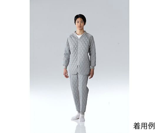 ●クリーンルームの低温作業環境においてアウターウェアとのダブルウェアリングで寒さを防ぎます。●インナーウェア、パンツは別売りです。●色：グレー●材質（表地）：ポリエステル100％（導電糸入り）●衿・袖口部フライス使用●センターファスナー●長...