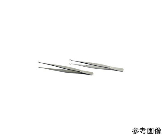 ●先端がリング状で球形や異形の物を滑る子となく掴めます。●長さ：150mm●先端リング内径：φ3●材質：ステンレス410J1●入数：1本