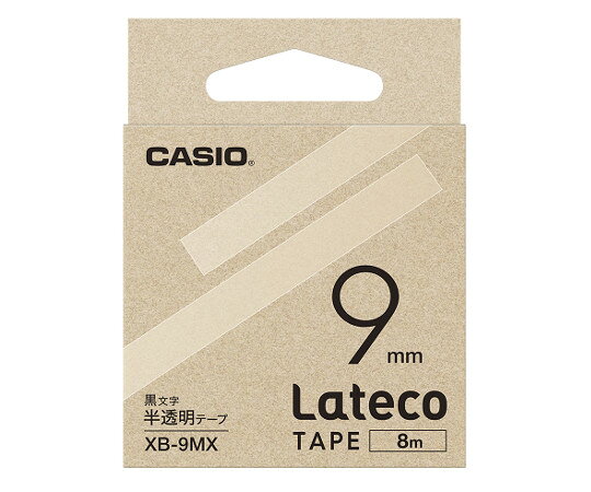 カシオ カシオ　ラテコ詰め替え用テープ　9ミリ　半透明に黒文字 1個●ラテコ詰め替え用テープ●テープは詰め替え方式を採用。専用テープアダプター（カートリッジ）にテープを詰め替えるだけです。今まで捨てていたカートリッジのゴミを削減します。●テ...