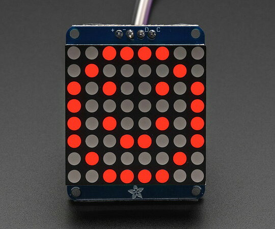 Adafruit 1.2インチLEDマトリックス基板（赤色） 1個●マトリックスカラー赤