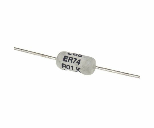 TE　Connectivity 巻線抵抗器　電力用抵抗器　ER74シリーズ　10mΩ　3W　±10％ 1袋(5個入)●ER74シリーズ、2.5W、アキシャル●ERシリーズは高い電力損失のシリコンコーティング抵抗器です●特別なパルス型に対応　...