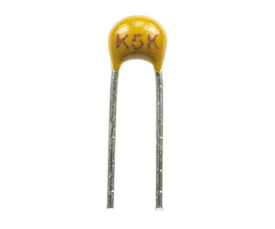 KEMET 積層セラミックコンデンサ（MLCC）　50V　dc　0.01μF　±10％ 1袋(5個入)●セラミックコンデンサ　C3シリーズ（X7R,　Z5U　50V）●絶縁保護コーティングを施したラジアル　セラミック　コンデンサ　バイパス回...