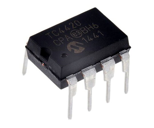 Microchip MOSFETドライバ　6A　4.5〜18　V　8-Pin　PDIP 1袋(2個入)●TC4420　MOSFETドライバ●入数：1袋（2個入）●ドライバ数：1●動作供給電圧　Min：4.5V●動作供給電圧mAx：18V●ト...