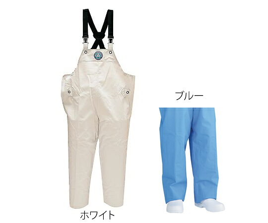 ●ひざ部分は二重構造で強度が高いです。●仕様：サロペット●色：ブルー●サイズ：LL●ウエスト（cm）：84〜94●股下（cm）：71●材質：表面／PVC、裏面／ポリエステル●サロペット付属品：ゴムベルト