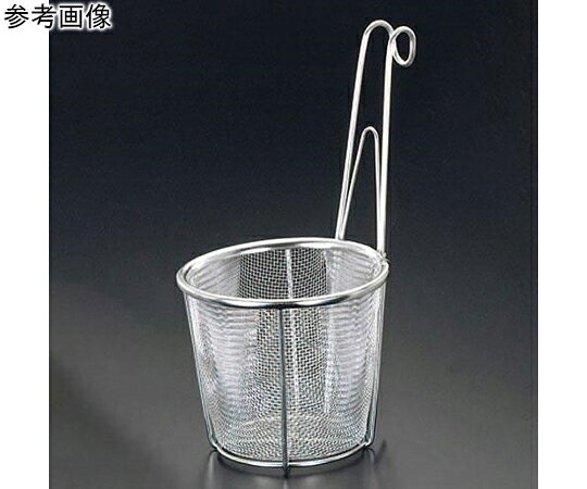 ●部品等の洗浄に使用下さい。●サイズ（mm）：φ160×135●目開（mm）：2.11●メッシュ：10●線径（mm）：0.43●材質：ステンレス（18-8）●取手長：165mm●板厚：リング0.4mm