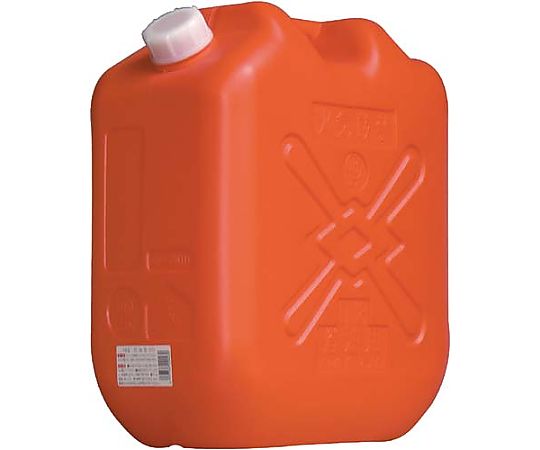 ●JIS規格適合品の灯油缶。関東で多く使用されている赤色。●容量：18L●寸法：幅345×奥行き190×高さ385mm●注ぎ口：両口●口径：50mm●材質：ポリエチレン●色：レッド●JIS規格適合●単位：1個●コード番号：41228340