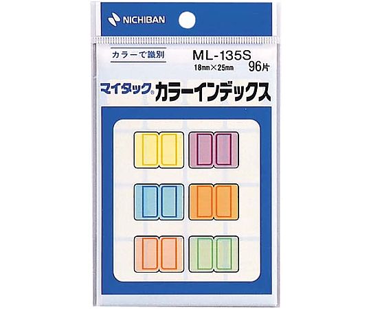 ●ニチバンのマイタックシリーズ。6色のカラーで識別できるインデックスラベル。カラーを生かして各種資料の整理、分類などにお役立てください。●カラー：淡赤・淡黄・淡緑・淡青・淡橙・淡紫●材質：基材：上質紙、粘着剤：アクリル系、はく離紙：ノンポリ...