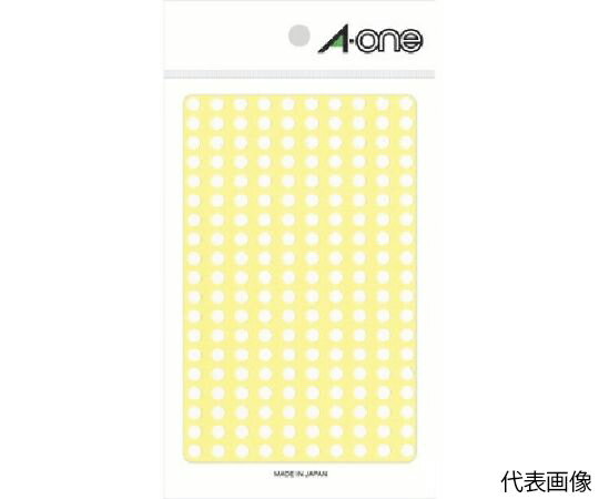 ●豊富なカラーで識別に便利な丸型のラベルです。●グラフや分布図の作成に●在庫管理などの色分け表示に●ラベルサイズ直径（mm）：5●色：白●面付：10列×20段（200片）●1パック内：1800片●厚さ（mm）：0.09●ラベル厚さ：0.09...