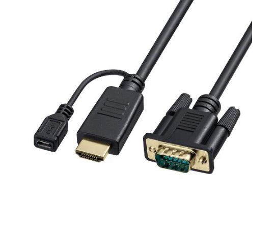 ●パソコンのHDMI出力をVGAに信号変換するアダプタケーブル、HDMI Aオス-VGAオス●電源／DC5V 500mW●▼※接続する機器のHDMI端子からの電力で動作します。●パソコンのHDMI出力をVGAに信号変換するアダプタケーブルで...