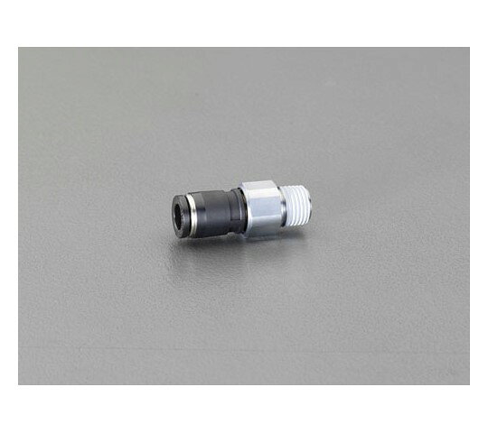 ●機器の揺動部、回転部に配管可能なワンタッチ継手●形状：ストレート●材質：金属部：黄銅（クロムメッキ）、樹脂部：PBT●使用流体：空気●最高使用圧力：1MPa●使用温度：0/60℃（凍結なきこと）●チューブ外径：6mm●取付ねじ：R1/4”...