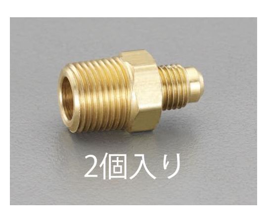 ●漏れを防ぎます。●NPTねじ：3/8"●フレアーねじ：1/4"●入数：2個●推奨最大使用耐圧：700psi　（約4.8Mpa）