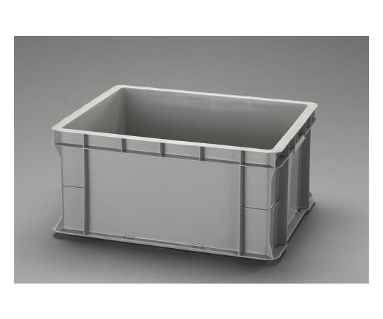 ●容量：59.4L●サイズ：外寸：590×455×280（H）mm　内寸：540×415×271（H）mm　有効内寸：530×405×258（H）mm●重量：5800g●圧縮荷重：20.2kN（2060kgf）●色：ライトグレー●材質：ポリ...