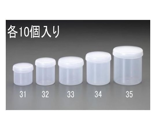 ●口径の広いポリプロピレン製の容器です。●内部に突起がありません。●ペースト状の物でも内部に突起が無いので、全部取り出すことができます。●中栓付でサンプル容器や小物の輸送容器として使用できます。●容量：105mL●胴径：67mm●高さ：64...
