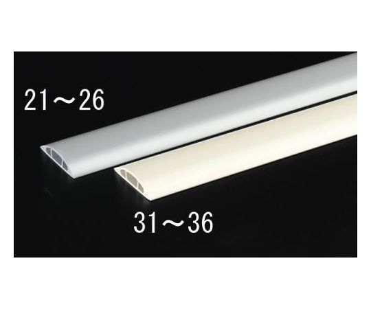 ●床面への屋内配線の保護に最適です。●台車などがスムーズに通過できます。●基台には釘穴が設けてあり釘打ちが楽にできます。●カラー：ベージュ●幅×高さ：54×12mm●サイズ（mm）：b1：18、h：8●全長：2m●耐荷重：1960N（200...