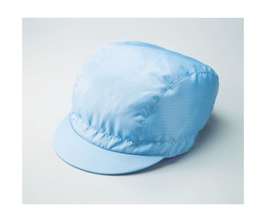 トラスコ中山 制電子グリッド仕様キャップ　浅型　ブルー　フリーサイズ 1枚●被りやすい浅型タイプです。●後部がゴムになっておりフィット性に優れた商品です。●クリーンルーム内での作業に。●色：ブルー●サイズ：フリー●ISO Class7（Fe...