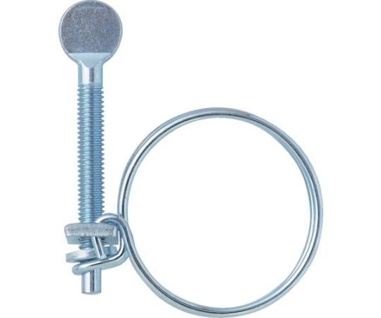 トラスコ中山 指ネジ式ワイヤバンド　締付径43〜48mm　（10個入） 1箱(10個入)●締め付けが簡単な指ねじ式です。●工場の一般ホース配管の締め付けバンド。●最大径（mm）：48●最小径（mm）：43●厚さ（mm）：2.3●締付トルク（...