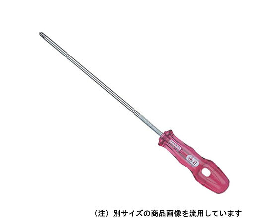 ●細軸・ロングタイプです。●ねじ締め作業。●早回しに便利なローレット加工付です。●柄は、アセテート樹脂、エルゴノミックデザインになっています。●ハンガーにかけられる穴付きです。●サイズ：(+)NO.2●軸長：150mm●全長：254mm●材...