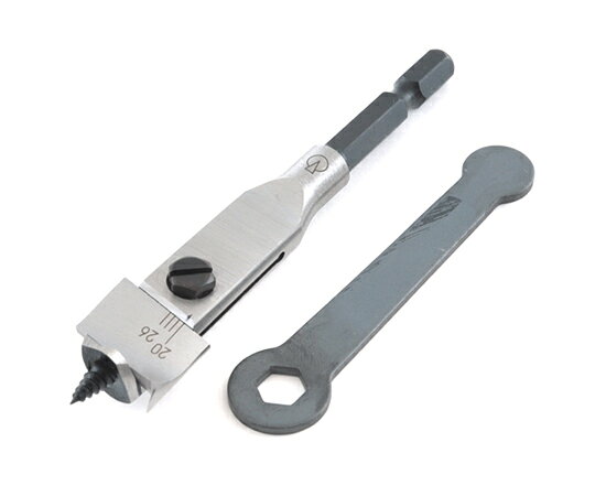 ●14.4Vインパクトドライバー対応商品です。●木工・ボード用先端工具。●可変式穴あけ工具です。●先端がネジ錐仕様なので、力を加えず、スムーズに穴あけができます。●穴あけサイズが付属のスパナ・六角レンチで調整できます。●替刃式です。●穴あけ...