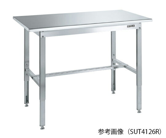 ●脚部に角パイプを使用した高さ調整作業台です。●高さ700〜900mmの範囲で任意の高さに調整可能。●均等耐荷重：200kg●質量：26kg●外寸：W1200×D600×H700〜900mm●天板サイズ：1200×600×30mm●アジャス...