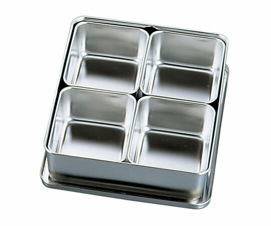 ●タイプ：4個入角●幅×奥行×高さ(mm)：285×225×60●仲子は18-8●深型組バット0号になります。●商品番号：AYK6204●カタログコード：8-0211-0104