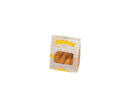 ●惣菜(唐揚げ・コロッケ等)、揚げパン等に適してします。●口を閉じたまま中が見える紙袋ですので、ディスプレイ効果が抜群です。●耐油・耐水紙を使用しているため、油もの等に対応できます。●規格：No.2S●幅×高さ×奥行(mm)：90×160×...