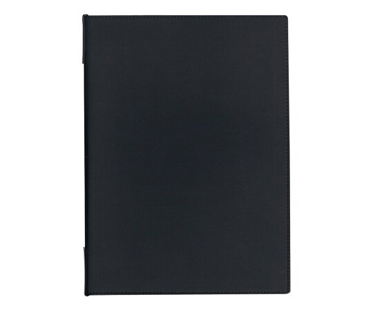 ●メニューピン仕様●ソフトな質感の上級タイプ●色：ブラック●幅×高さ(mm)：235×313●A-4対応●中紙：洋-19、中ビニール-55●入数：1冊入●商品番号：PAA7502●カタログコード：8-1992-0802
