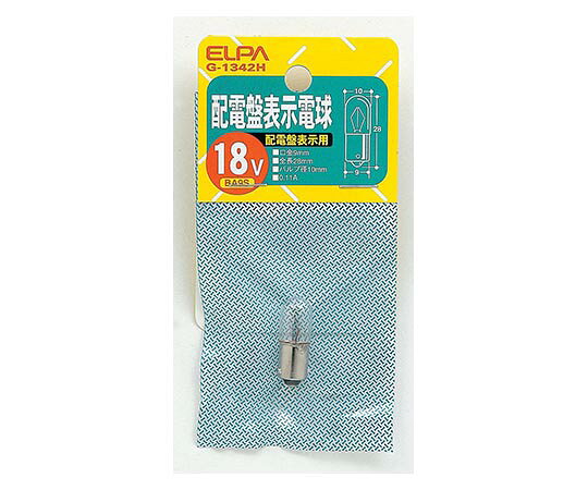 ●配電盤表示用●配電盤、関連装置などの信号用や表示灯として使用する電球です。●定格：電圧 18V ・消費電力 2W ・寿命：約1,000時間●本体サイズ：全長：28mm ・バルブ径：10mm ・口金：BA9S●入数：1個●カラー：クリア