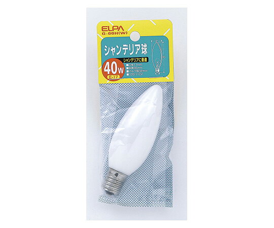 ●シャンデリアなどの装飾照明に適しています。●ガラス球の形状がローソクの炎形の電球。シャンデリア器具にはもちろん、電球の形やフィラメントの輝きを見せるブラケット、ペンダントにも使用できます。●定格：電圧 100/110V ・消費電力 40W...