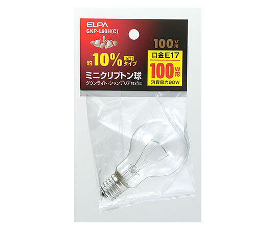 ●100W形約10%節電タイプ●アルゴンガスよりも熱伝導率の低いクリプトンガスの封入で長寿命を実現した電球です。外径のコンパクト化によってスポットライト、ダウンライトなど幅広く使用できます。●定格電圧：100V●定格消費電力：90W●定格寿...