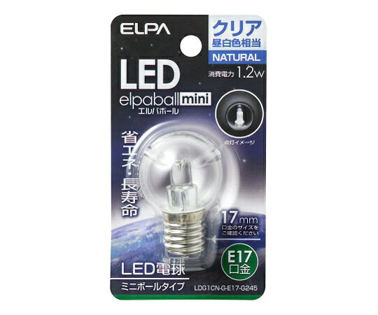●光源にはLEDを使用していますので、消費電力が少ない省エネタイプです。●交流電源：100V 50/60Hz共用●口金：E17●サイズ：全長48X外径30(mm)●質量：12g●定格入力電流：0.014A●定格消費電力：1.2W●設計寿命：...
