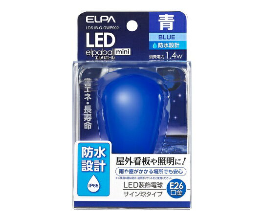 ●光源にはLEDを使用しているので、消費電力が少ない省エネタイプ●屋内・屋外兼用●推奨使用環境温度：0℃〜40℃●サイズ(mm)：全長86×外径45●質量(g)：32●口金：E26●定格入力電流(A)：0.016●定格消費電力(W)：1.4...