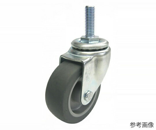 ●走行性、耐荷重を備えた標準的なねじ込み式キャスターです。●旋回部の構造を二段構造にする事で、スムーズな旋回が可能になります。●許容荷重(kgf)：51●車輪径(mm)：65●車幅(mm)：27●取付高(mm)：89●ねじの種類：M12●ピ...