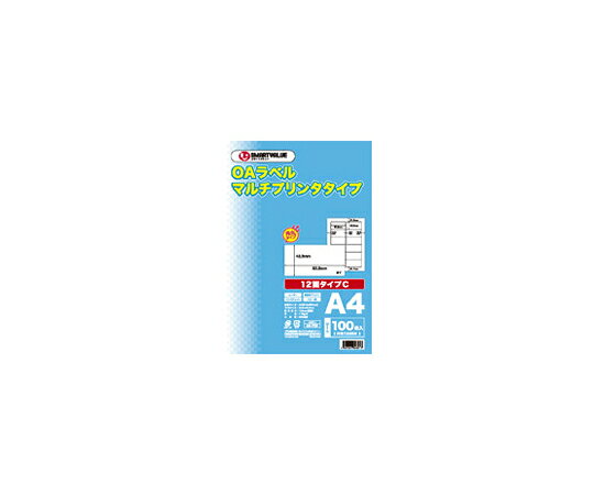 ●マルチプリンタタイプのOAラベル。●業務用パック●JOINTEXオリジナル●SMARTVALUEスマートバリュー●片数：6000片●紙質：上質紙●坪量：118g/m2●総厚：124μm●ラベル厚：71μm●白色度：約80％●規格：12面（...