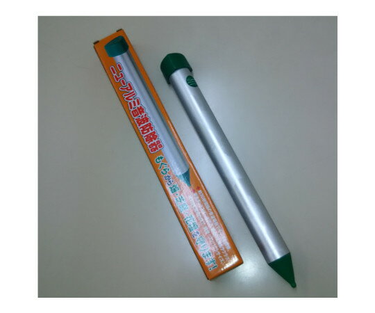 ●約30秒間の音波振動でモグラを威嚇します。●一体式の電池ボックスで簡単に電池交換ができます。●使用電源：単二形乾電池×4本（別売）●材質：アルミ、プラスチック●商品コード：70982