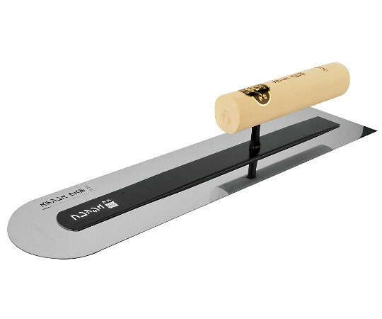 ●接着タイプのしなる土間鏝です。●材質：刃/ステンレス、柄/木●長さ：393mm●重量：330g