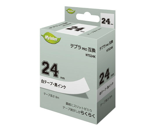 ●KING　JIM用互換テプラカートリッジです。●純正品と同じ使用方法で簡単です。●印刷かすれなしで、しっかり貼って剥がせます。●剥離紙を剥がし易くするように剥離紙にスリットが入っています。●テープ色：白色●テープ幅：24mm●テープ長：8...