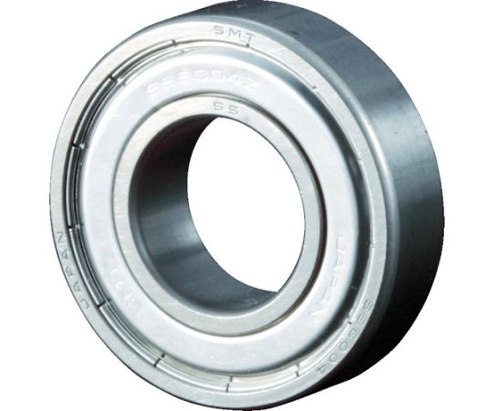 南海精工所 ステンレスボールベアリング　シールドタイプ　内輪径40×外径80mm SS6208ZZ 1個●軸受鋼よりサビ・腐食に強いです。●薬品に対して耐食性に優れます。●高温まで安心して使用できます。●高速性は良好です。●食品機械・洗浄装...
