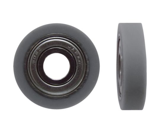 イースタン ウレタンベアリングAタイプ　硬度90 U-0416-90 1個●ベアリング外周にウレタンを接着しているため静音性に優れています。●機械設備、搬送用など。●ベアリング：624ZZ●内径（mm）：4●外径（mm）：16●幅（mm）：...