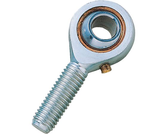 トラスコ中山 ロッドエンド　給油式　オネジ20mm POS20 1個／箱●耐摩耗性、耐食性、剛性に優れています。●ボディーのグリスニップルから滑り面へ給油可能です。●各種搬送機械部品。●各種工作機械部品。●FA機器。●包装機械部品。●繊維機...