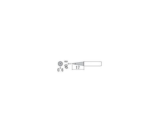 白光（HAKKO） こて先　0.8D型 900M-T-0.8D 1本●900シリーズの交換コテ先です。●コテ先名称：0.8D型●適合機種：C1143、C1144、900M、900M-ESD、933-1、933-2、951-01●原産国：日本...