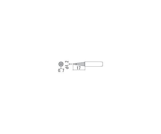 白光（HAKKO） こて先　1.2D型 900M-T-1.2D 1本●900シリーズの交換コテ先です。●コテ先名称：1.2D型●適合機種：C1143、C1144、900M、900M-ESD、933-1、933-2、NO951-01●原産国：...
