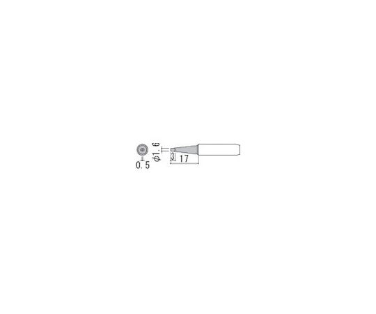 白光（HAKKO） こて先　1.6D型 900M-T-1.6D 1本●900シリーズの交換コテ先です。●コテ先名称：1.6D型●適合機種：C1143、C1144、900M、900M-ESD、933-1、933-2、NO951-01●原産国：...