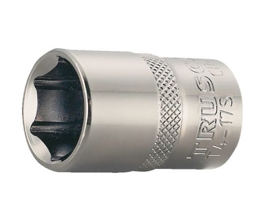 トラスコ中山 ソケット　6角タイプ　差込角12.7　対辺27mm T4-27S 1個●スタンダードタイプです。●ノンクロムメッキ処理で、環境に優しいです。●接触面が大きく強い応力を掛けてもボルトナットを傷めにくくなっています。●対辺寸法（m...