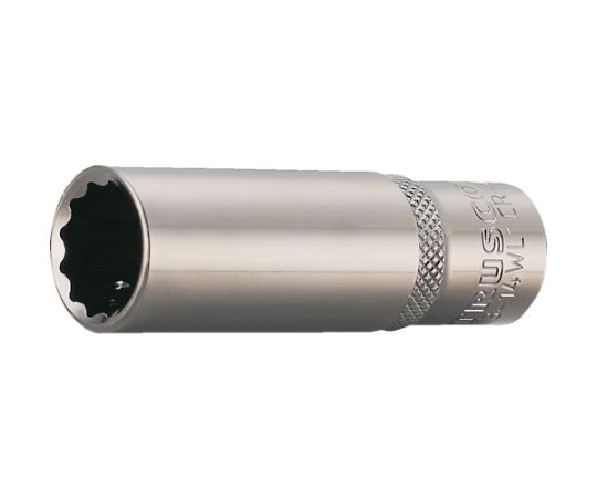 トラスコ中山 ディープソケット　12角タイプ　差込角9.5　対辺10mm T3-10WL 1個●ノンクロムメッキ処理で、環境に優しいです。●12角設計で、作業しやすいです。●深い箇所のナット、およびボルトが突き出したナットを回すのに適してい...