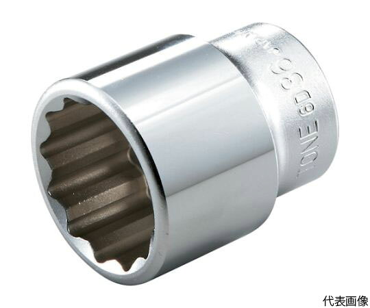 TONE ソケット（12角） 対辺寸法31mm 全長56mm 6D-31 1個●スタンダードタイプで、対辺12角形状です。●重工業整備まで必要なツールを取りそろえています。●12角は6角よりも、ボルト頭やナットに対して2倍差し込みやすく作業...