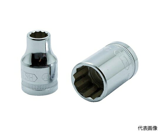 旭金属工業 12角ソケット12.7□×10mm VS4100 1個●12角のソケット形状になっており6角の形状よりボルトおよびナットに対して容易に差込むことができます。●六角ボルト・ナットの締結作業●対辺寸法（mm）：10●差込角（mm）：...