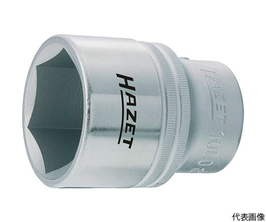HAZET ソケットレンチ（6角タイプ・差込角19mm・対辺33mm） 1000-33 1個●スタンダード6角（6ポイント）ソケットです。●ソケット周囲に施したローレット加工により、手回し時の油などによる滑りを軽減します。●クロームバナジュ...